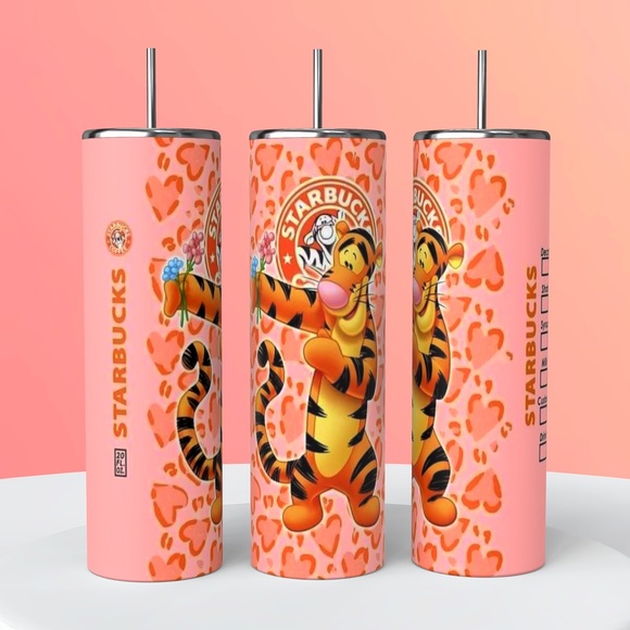 Colorful Bubbles | Dining | Tigger Cheetah Heart Print Starbucks Coffee ...